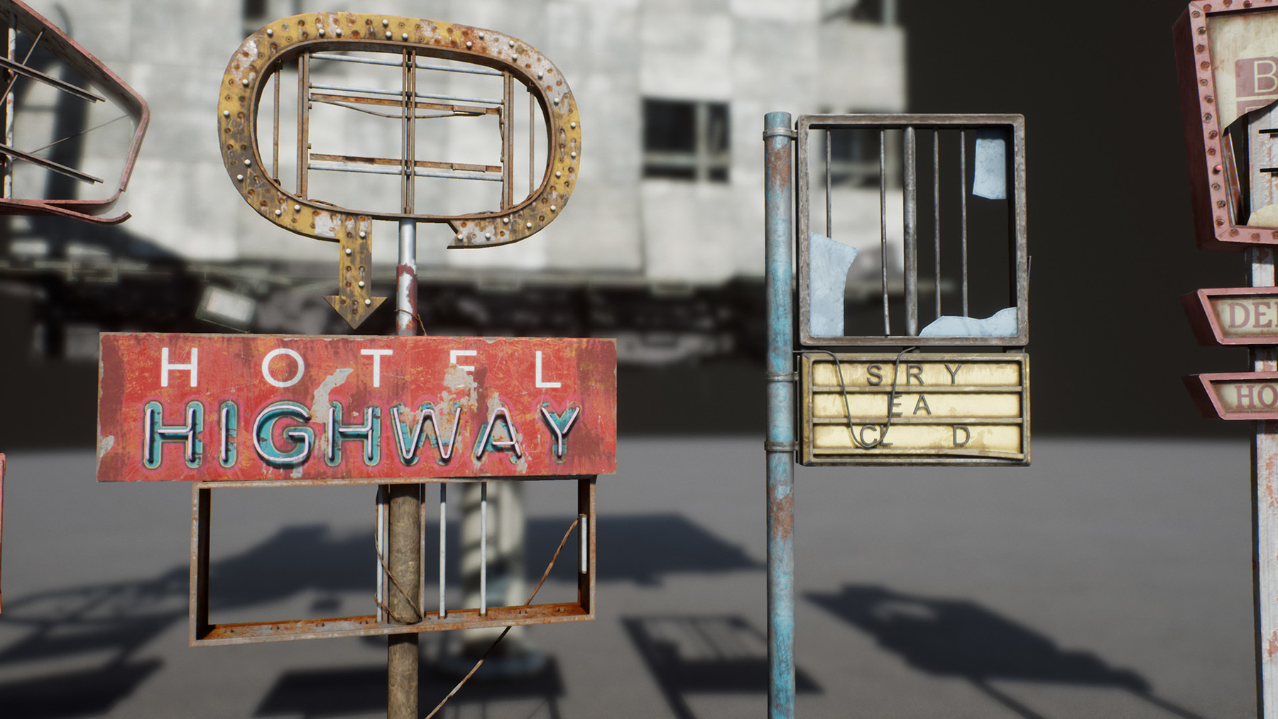 ArtStation - Post Apocalyptic Signs - VOL 2 | Game Assets