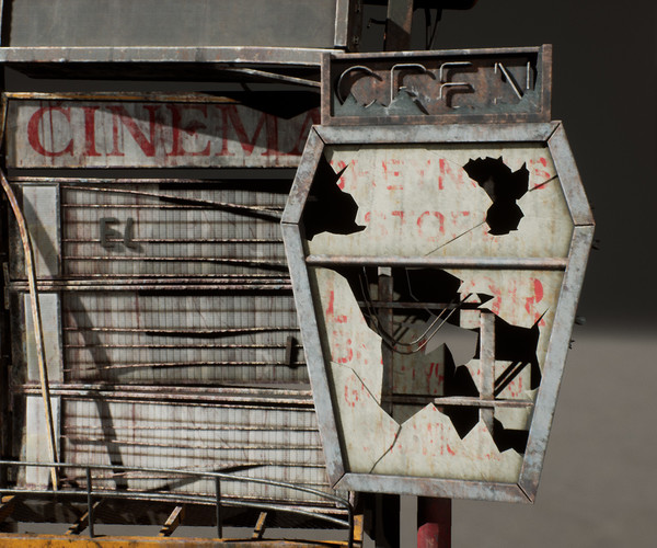 ArtStation - Post Apocalyptic Signs - VOL 1 | Game Assets