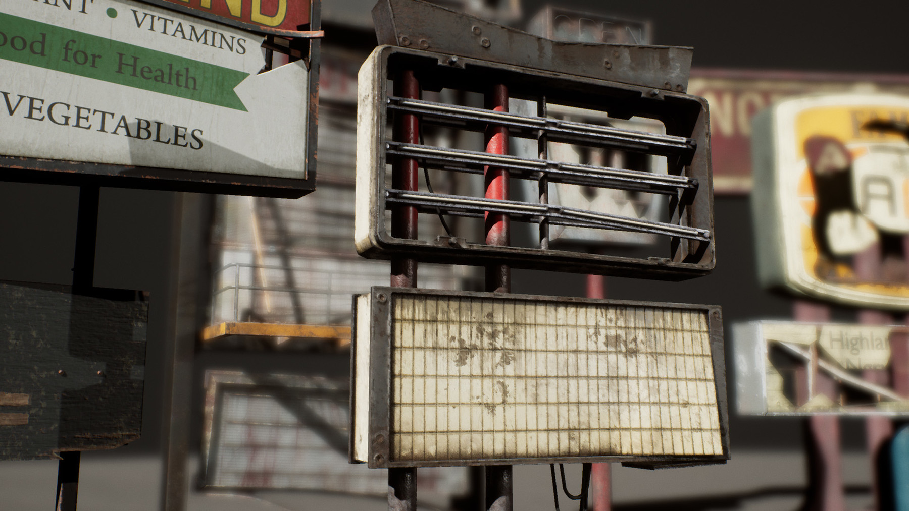 ArtStation - Post Apocalyptic Signs - VOL 1 | Game Assets