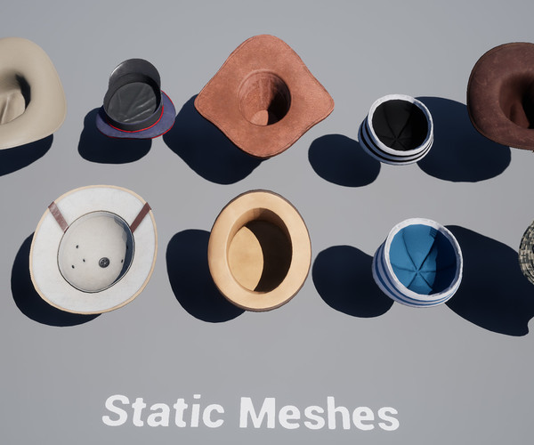 ArtStation - Variety Hats Pack - VOL 1 | Game Assets