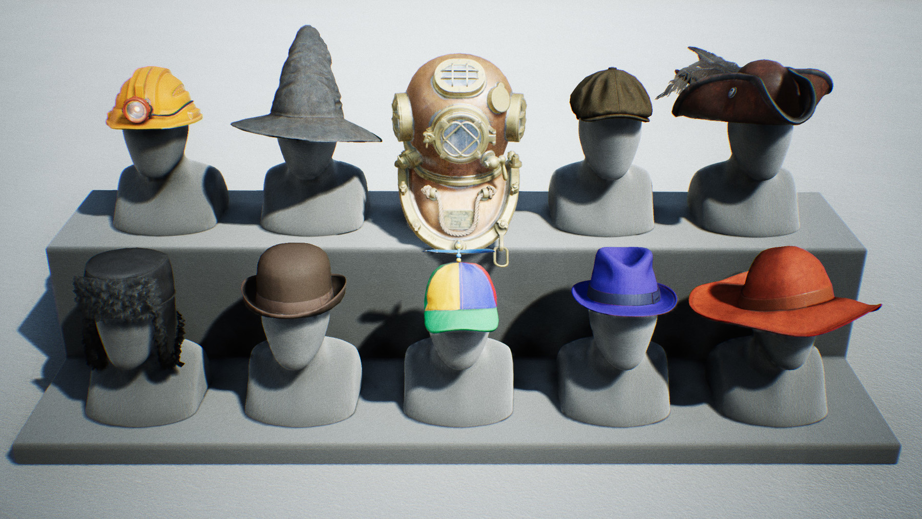 ArtStation - Variety Hats Pack - VOL 2 | Game Assets