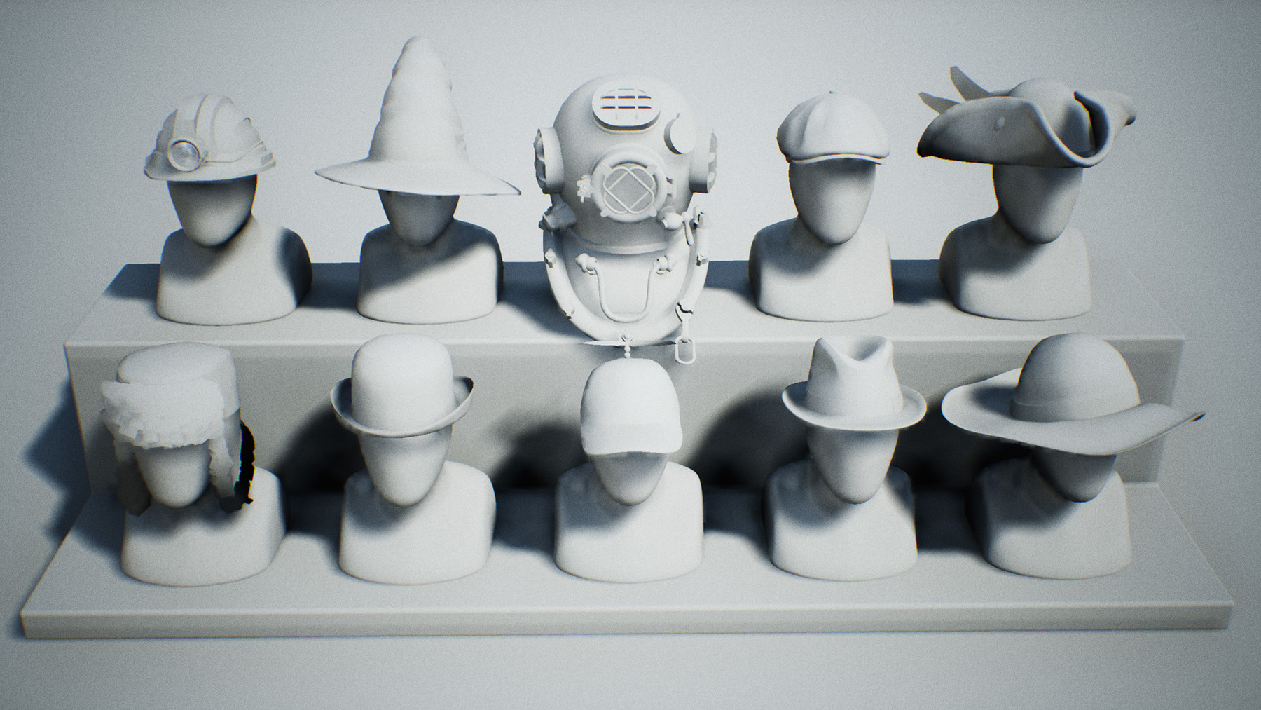 ArtStation - Variety Hats Pack - VOL 2 | Game Assets