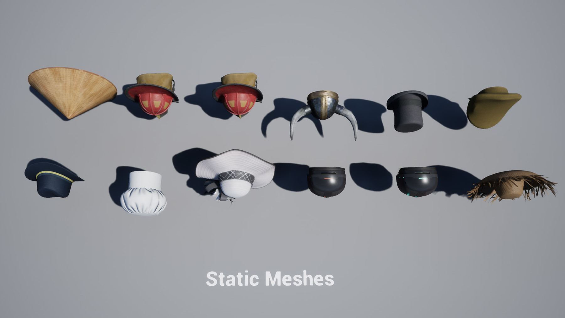 ArtStation - Variety Hats Pack - VOL 4 | Game Assets