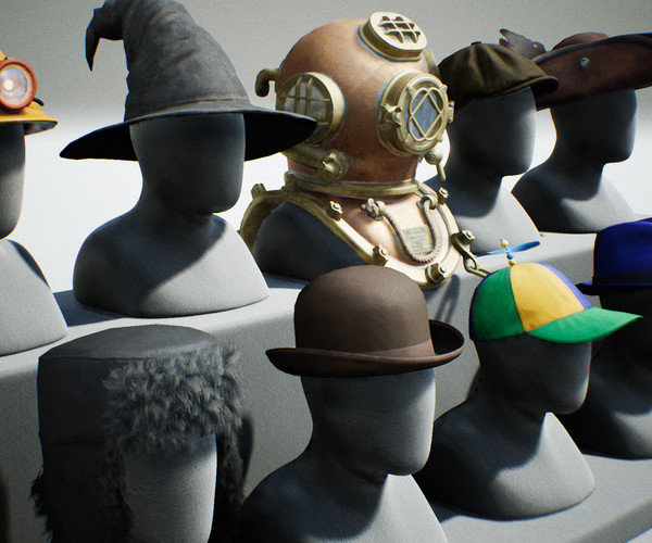 ArtStation - Variety Hats Pack - VOL 2 | Game Assets