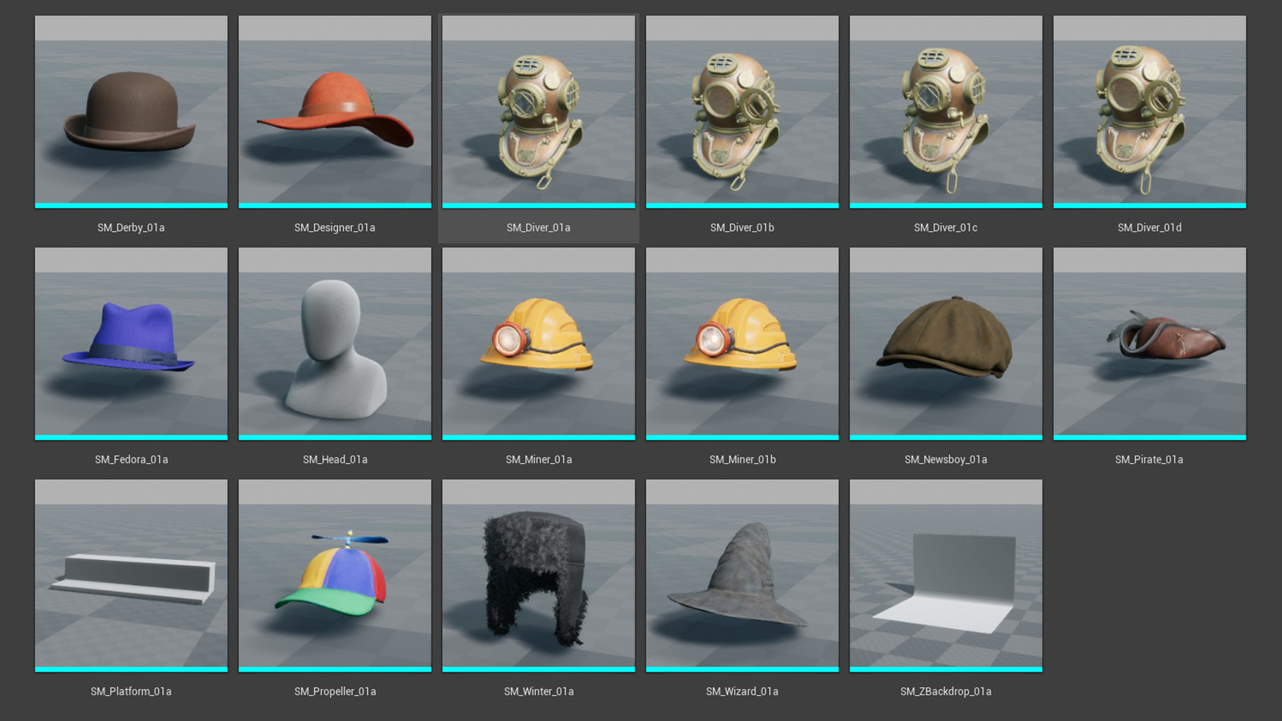 ArtStation - Variety Hats Pack - VOL 2 | Game Assets