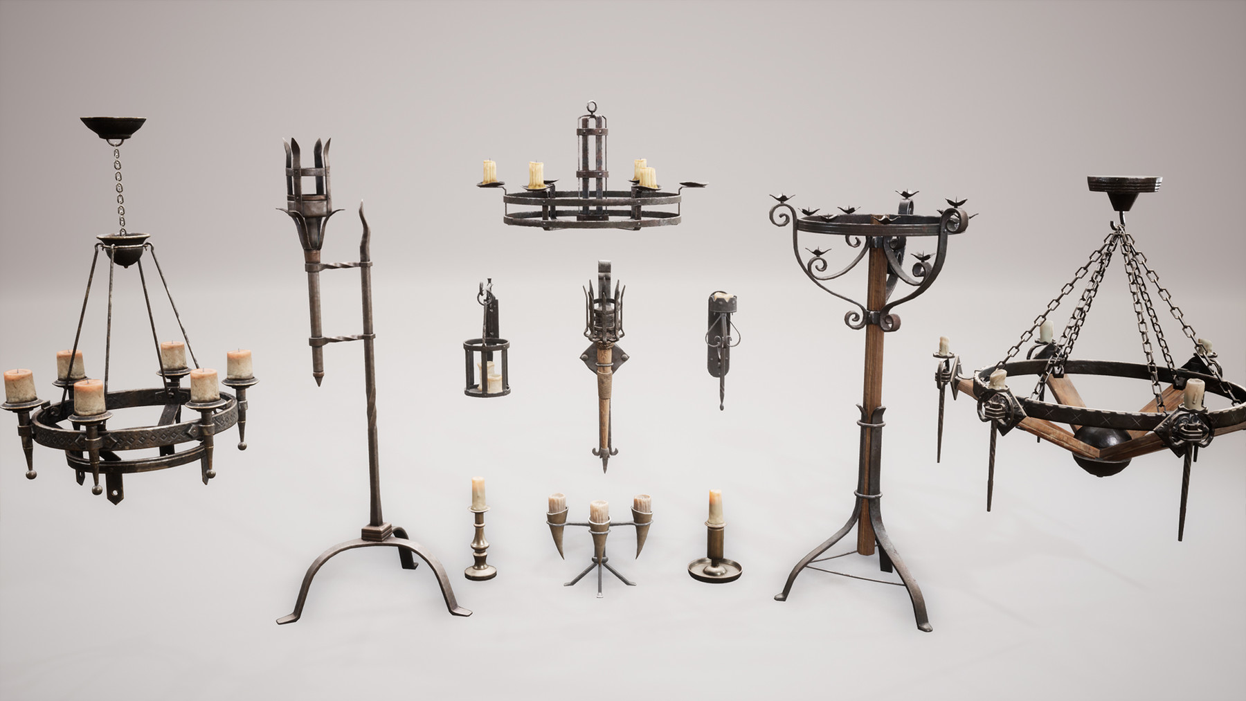 ArtStation - Medieval - VOL 10 - Lighting | Game Assets