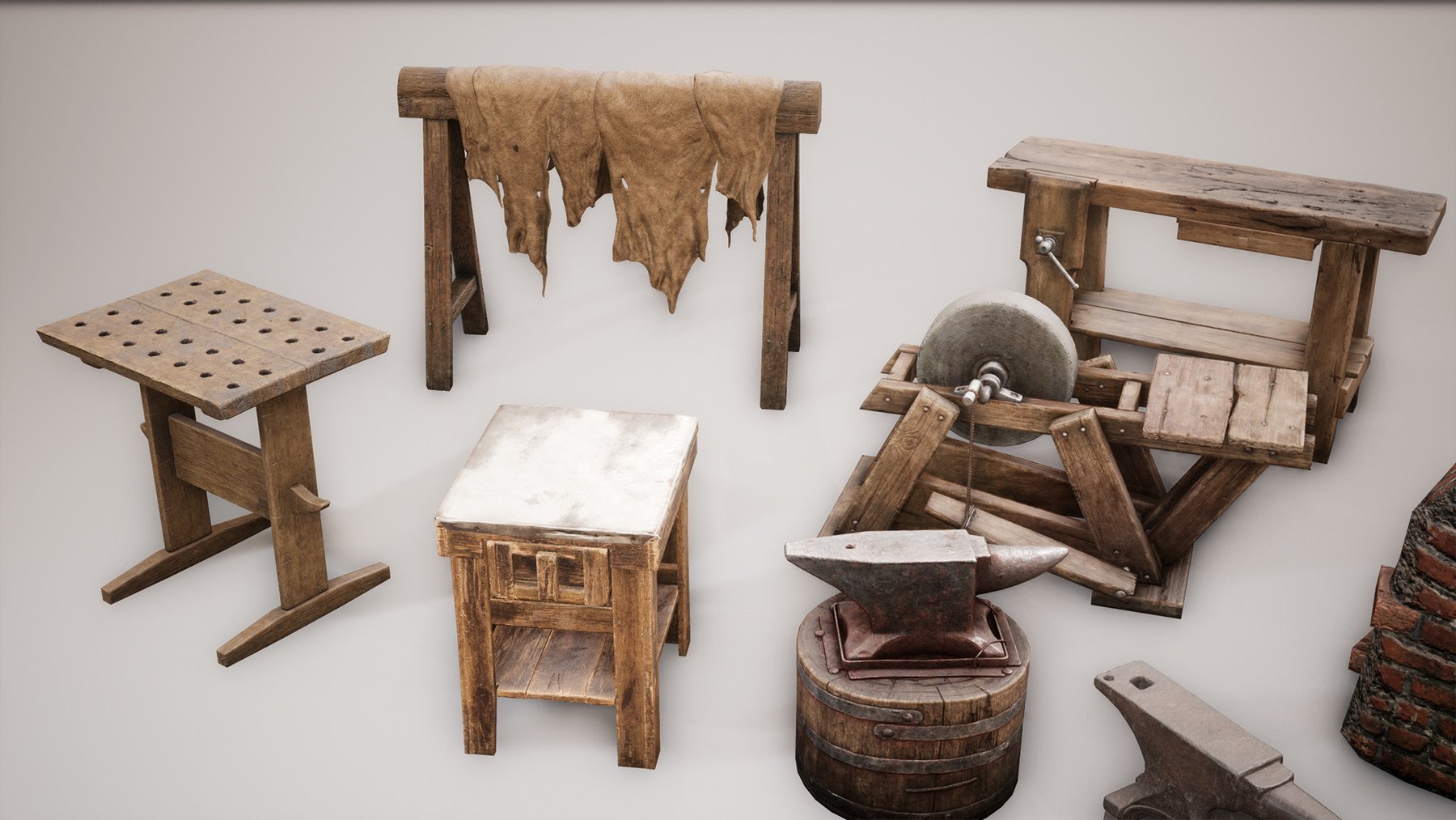 ArtStation - Medieval - VOL 7 - Craftsman Tools | Game Assets