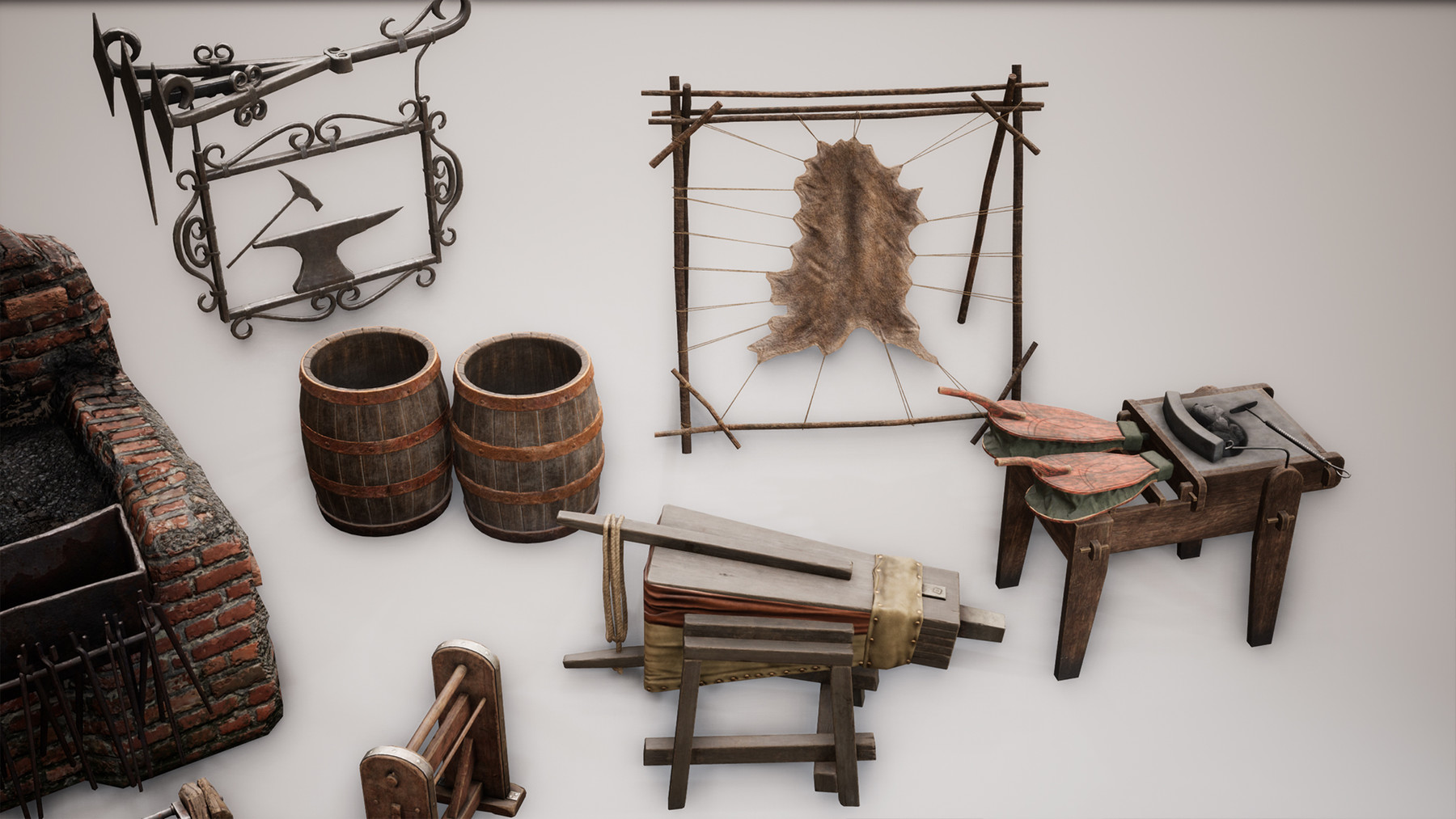 ArtStation - Medieval - VOL 7 - Craftsman Tools | Game Assets