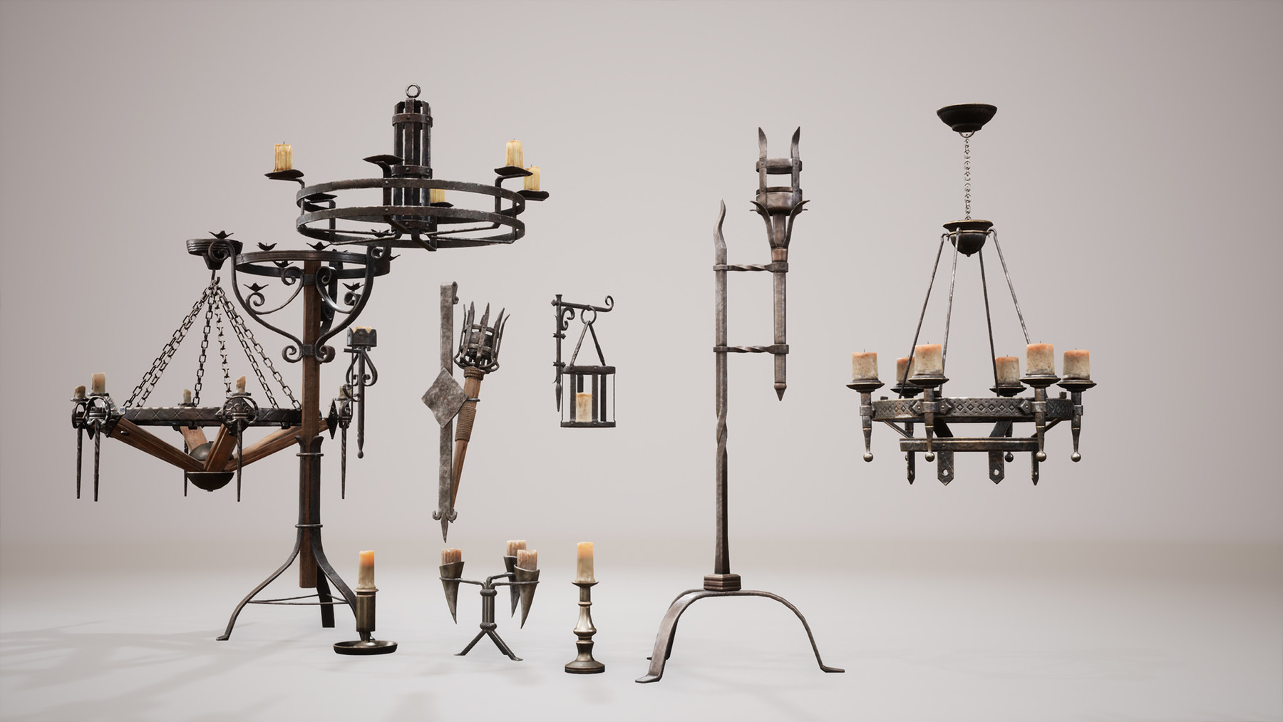 ArtStation - Medieval - VOL 10 - Lighting | Game Assets