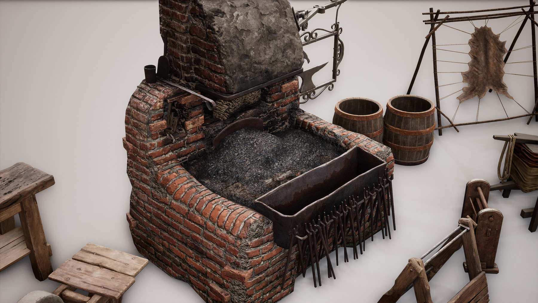 ArtStation - Medieval - VOL 7 - Craftsman Tools | Game Assets