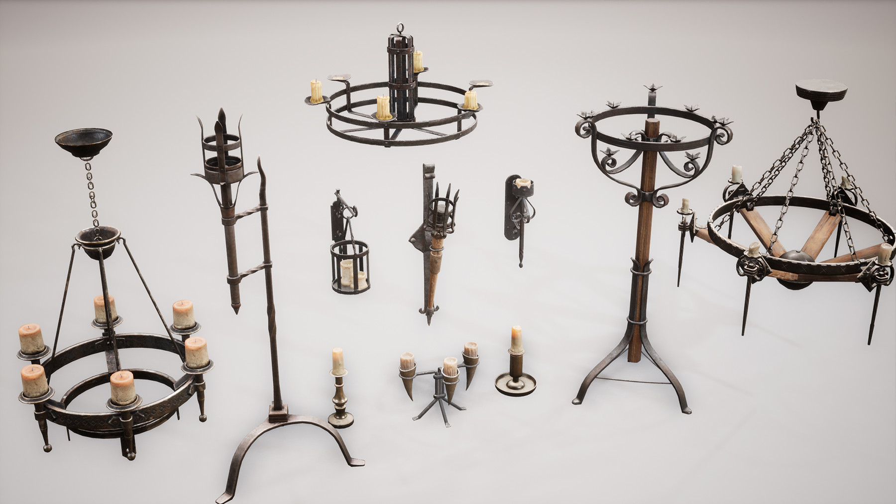 ArtStation - Medieval - VOL 10 - Lighting | Game Assets