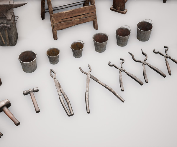 ArtStation - Medieval - VOL 7 - Craftsman Tools | Game Assets