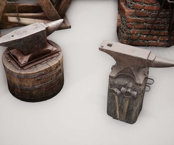 ArtStation - Medieval - VOL 7 - Craftsman Tools | Game Assets