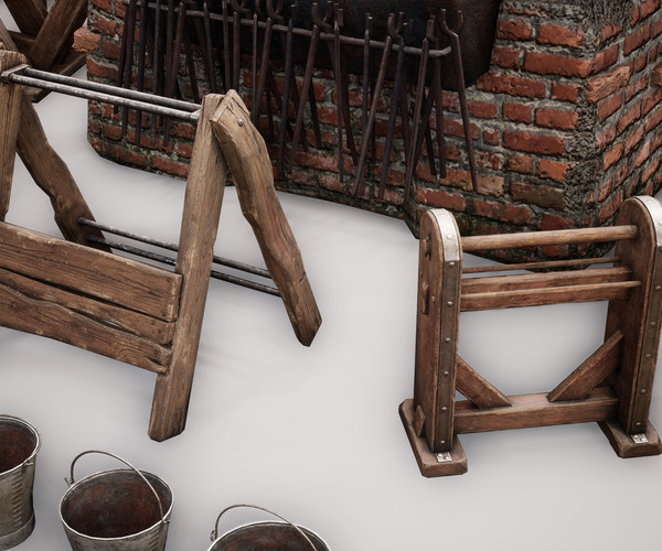 ArtStation - Medieval - VOL 7 - Craftsman Tools | Game Assets