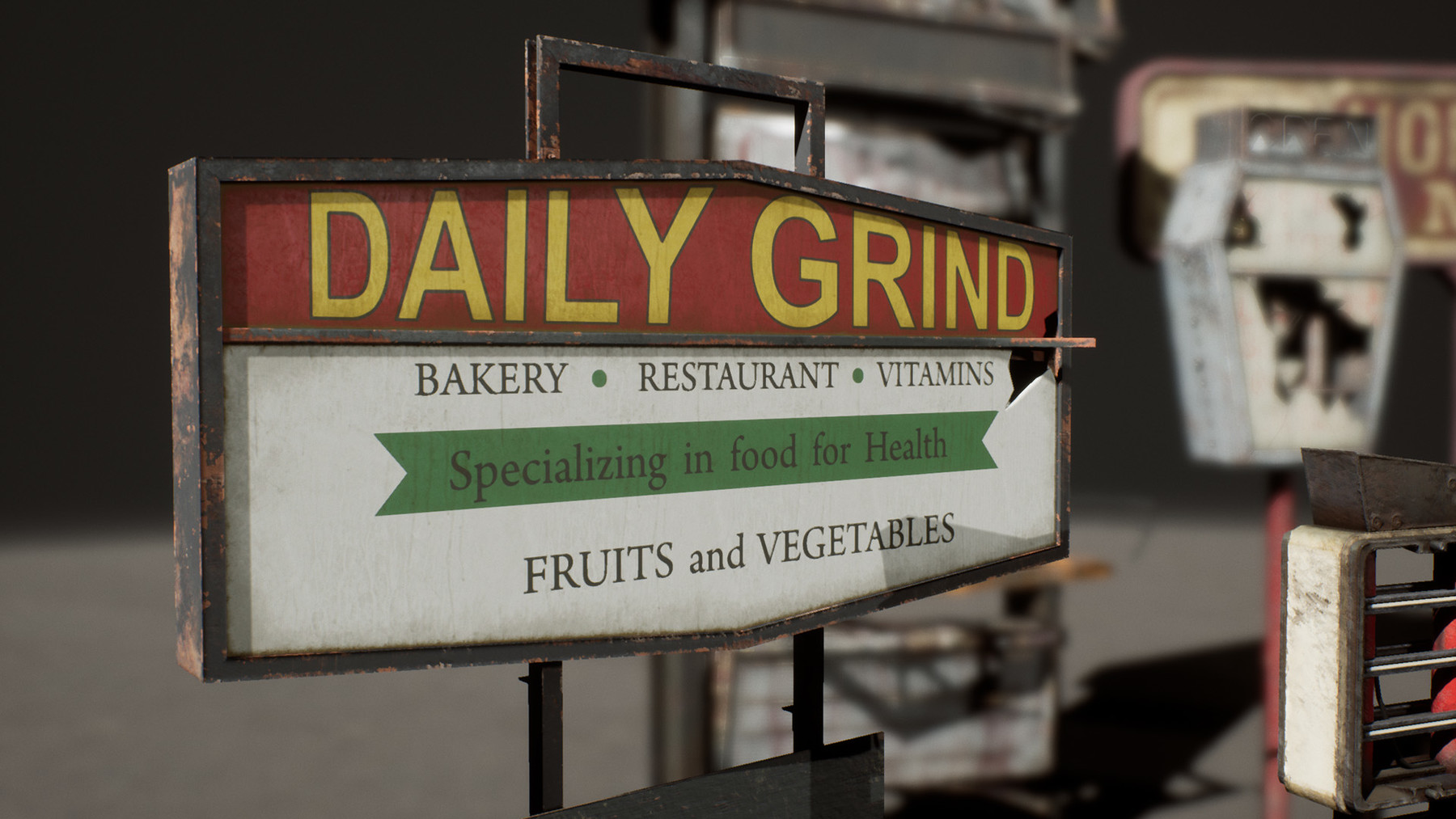 ArtStation - Post Apocalyptic Signs Props COMBO PACK (UE4) | Game Assets