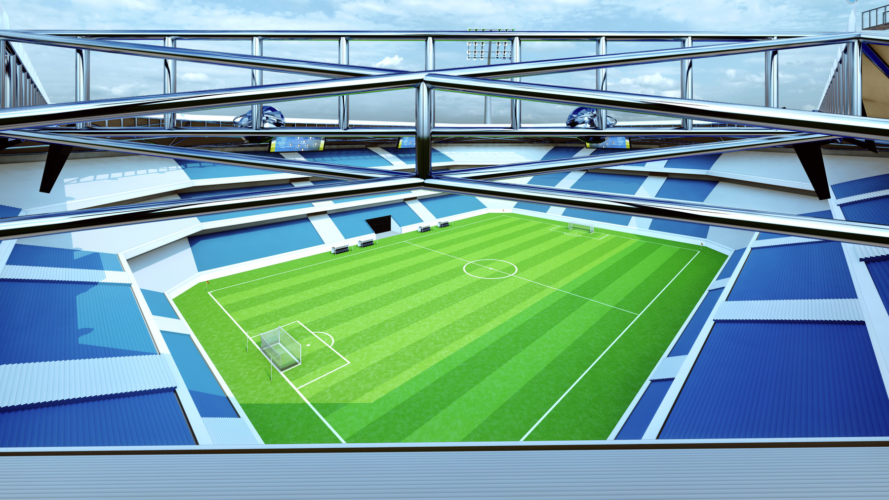 ArtStation - Football Soccer Stadium - PBR Low-poly | Game Assets