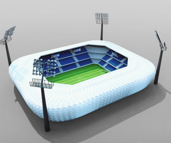 ArtStation - Football Soccer Stadium - PBR Low-poly | Game Assets