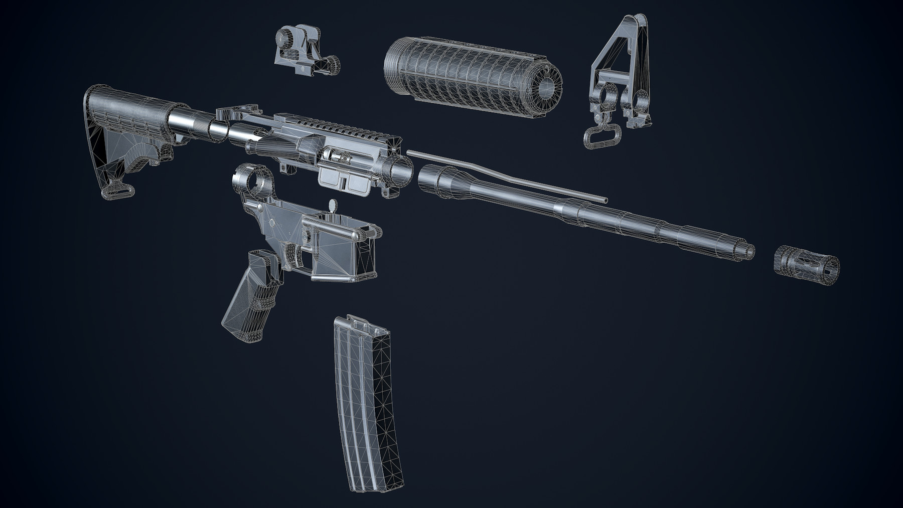 ArtStation - M4A1 Stock Modular | Resources