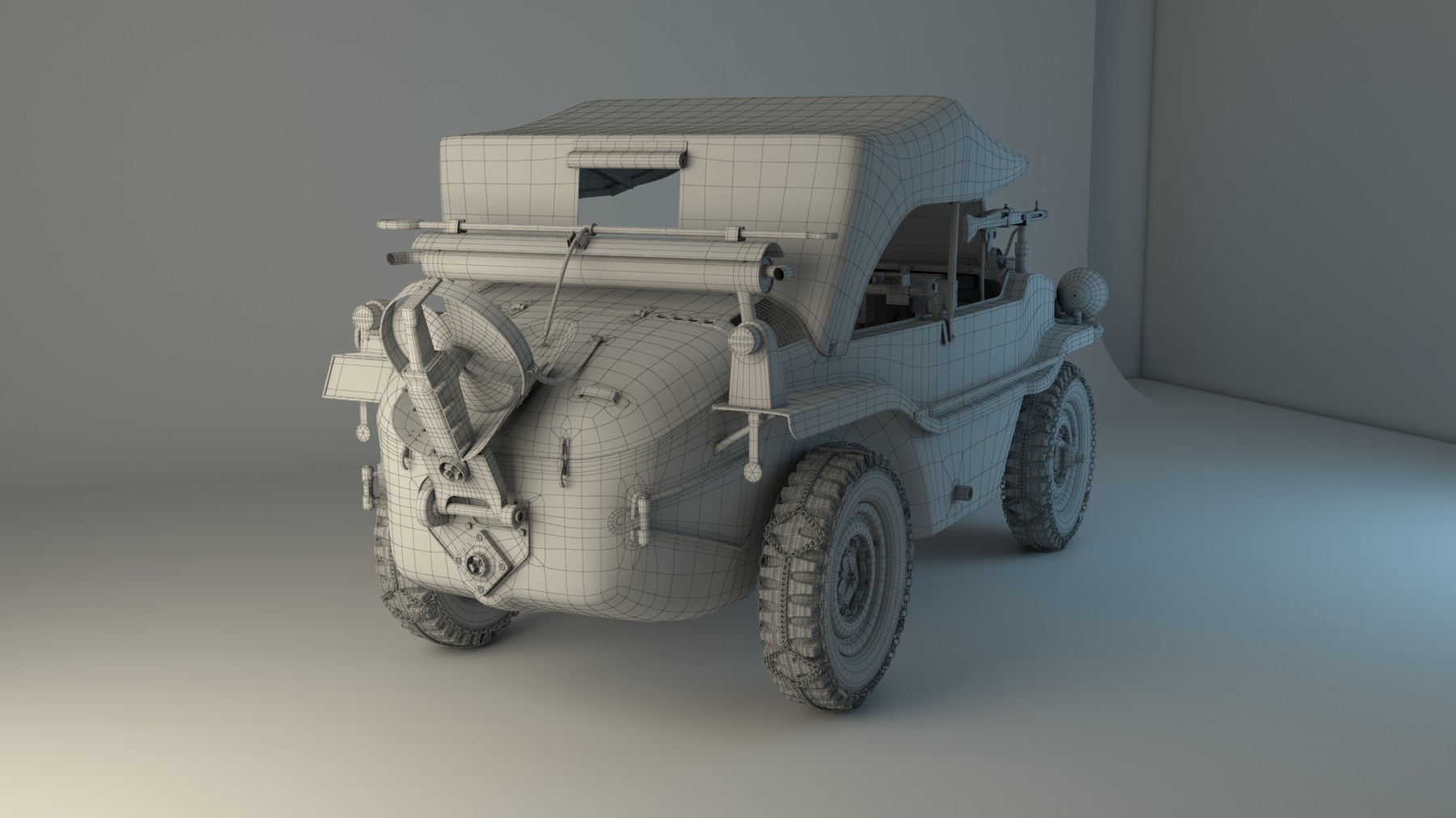 ArtStation - Volkswagen type 166 Schwimmwagen military edition | Resources
