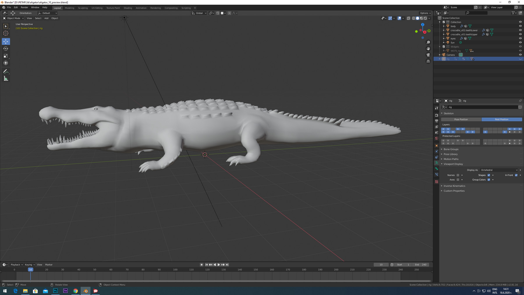 ArtStation - Aligator | Game Assets