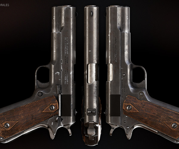 ArtStation - M1911 GameReady | Game Assets