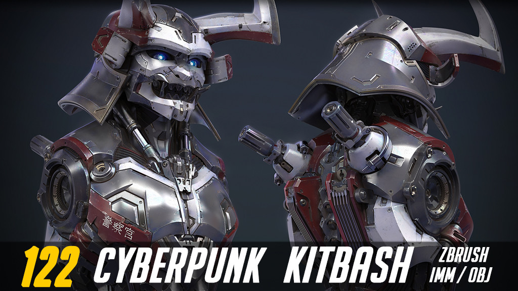 Paul Dave Malla - 122 Cyberpunk Kitbash Set 01