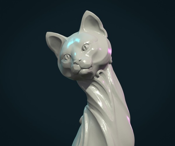 ArtStation - Cat figurine | Resources