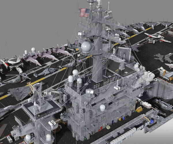 ArtStation - Aircraft Carrier Ship | Game Assets