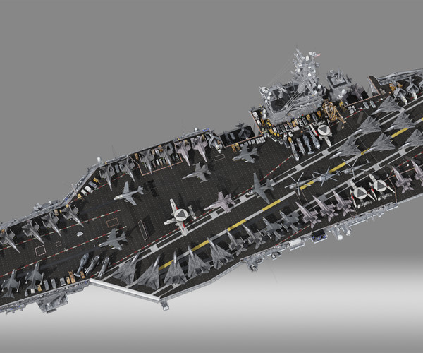 ArtStation - Aircraft Carrier Ship | Game Assets