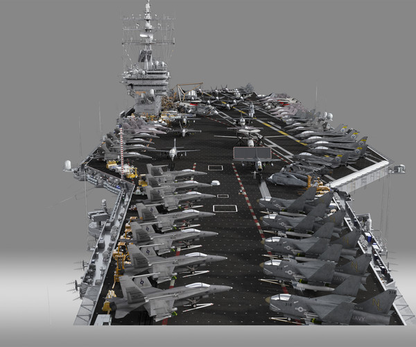 ArtStation - Aircraft Carrier Ship | Game Assets