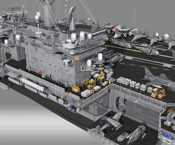 ArtStation - Aircraft Carrier Ship | Game Assets