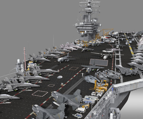 ArtStation - Aircraft Carrier Ship | Game Assets