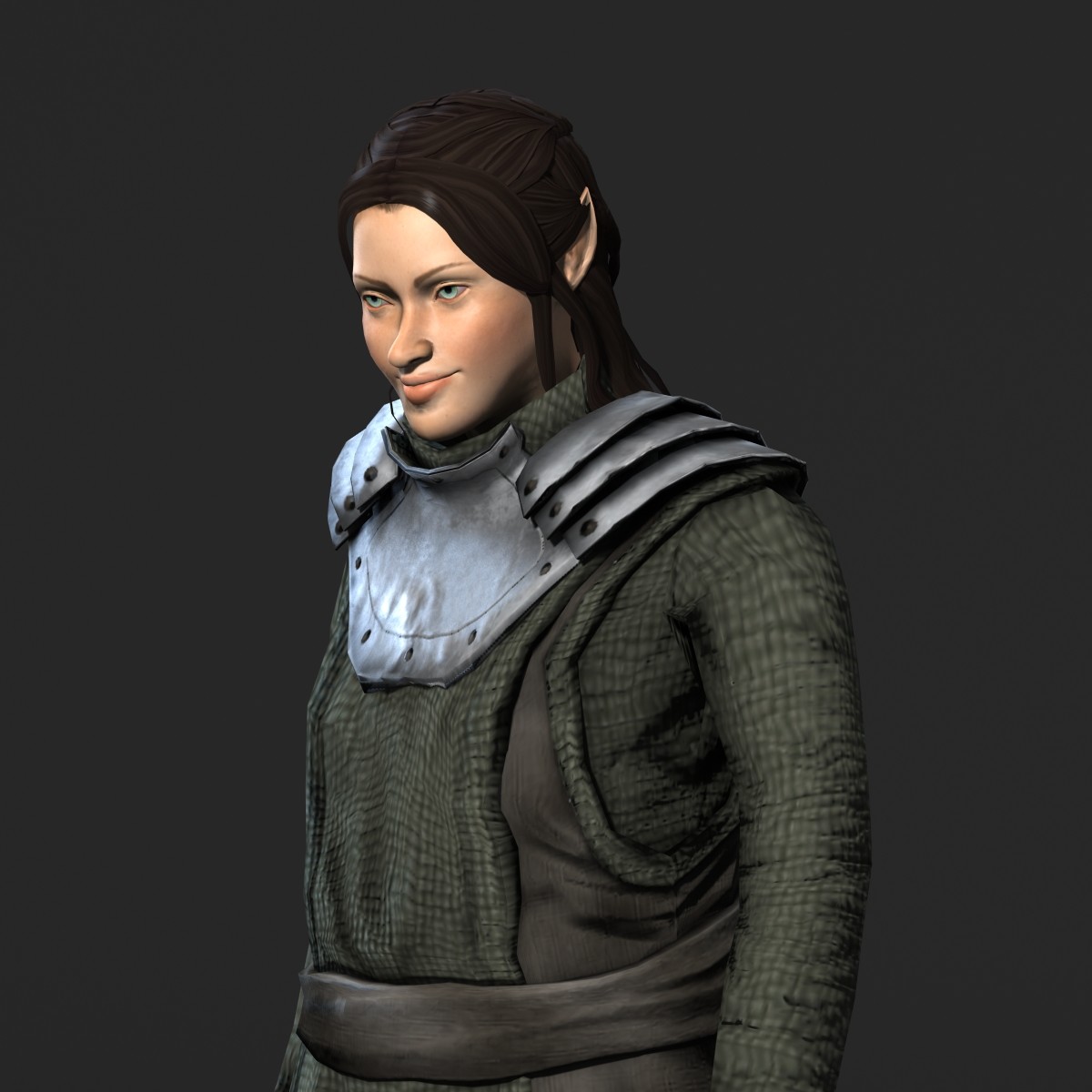 ArtStation - Elf warrior-Rigged 3d game character | Game Assets