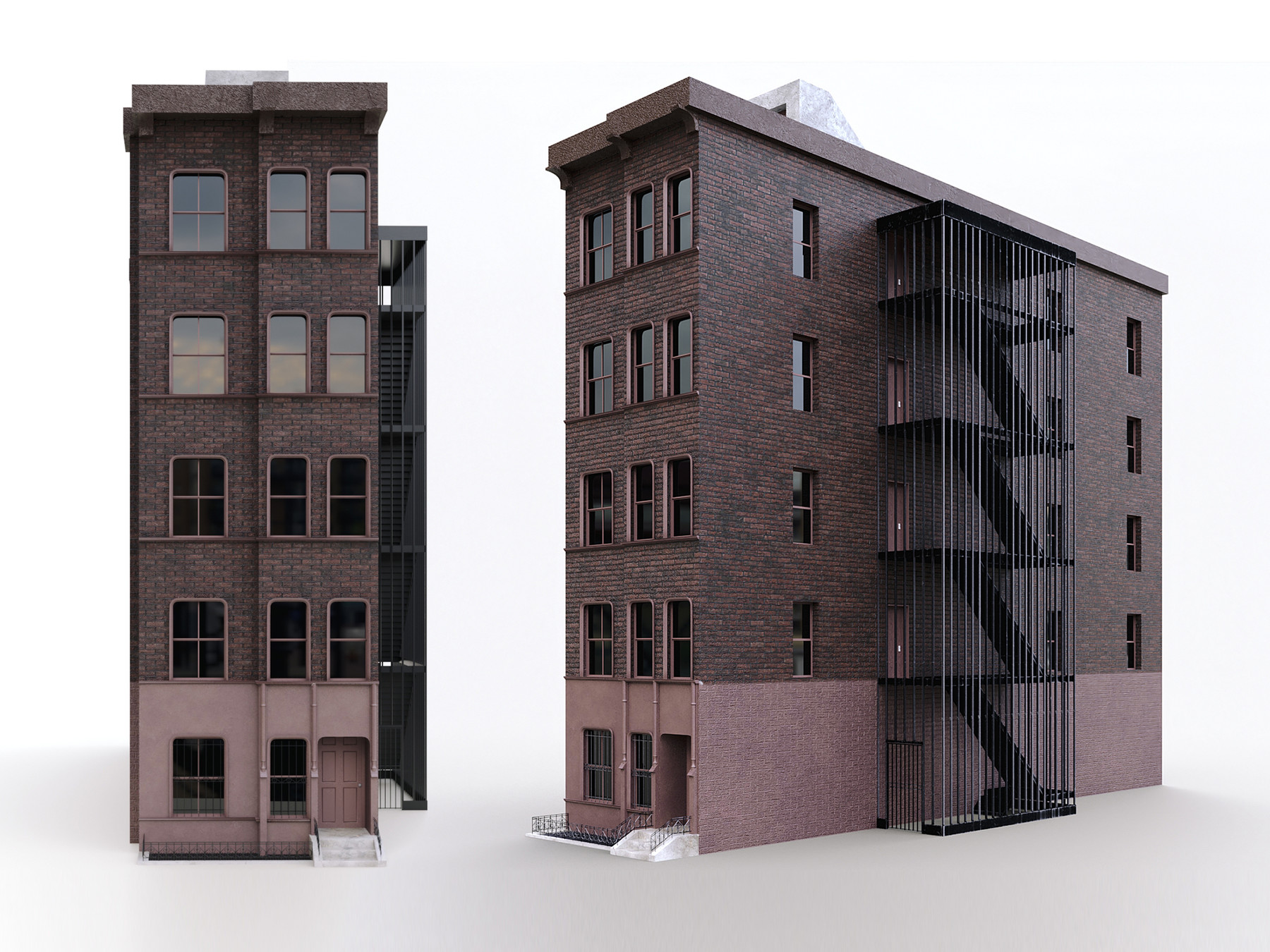 ArtStation - NYC Building - PBR Low-poly | Game Assets