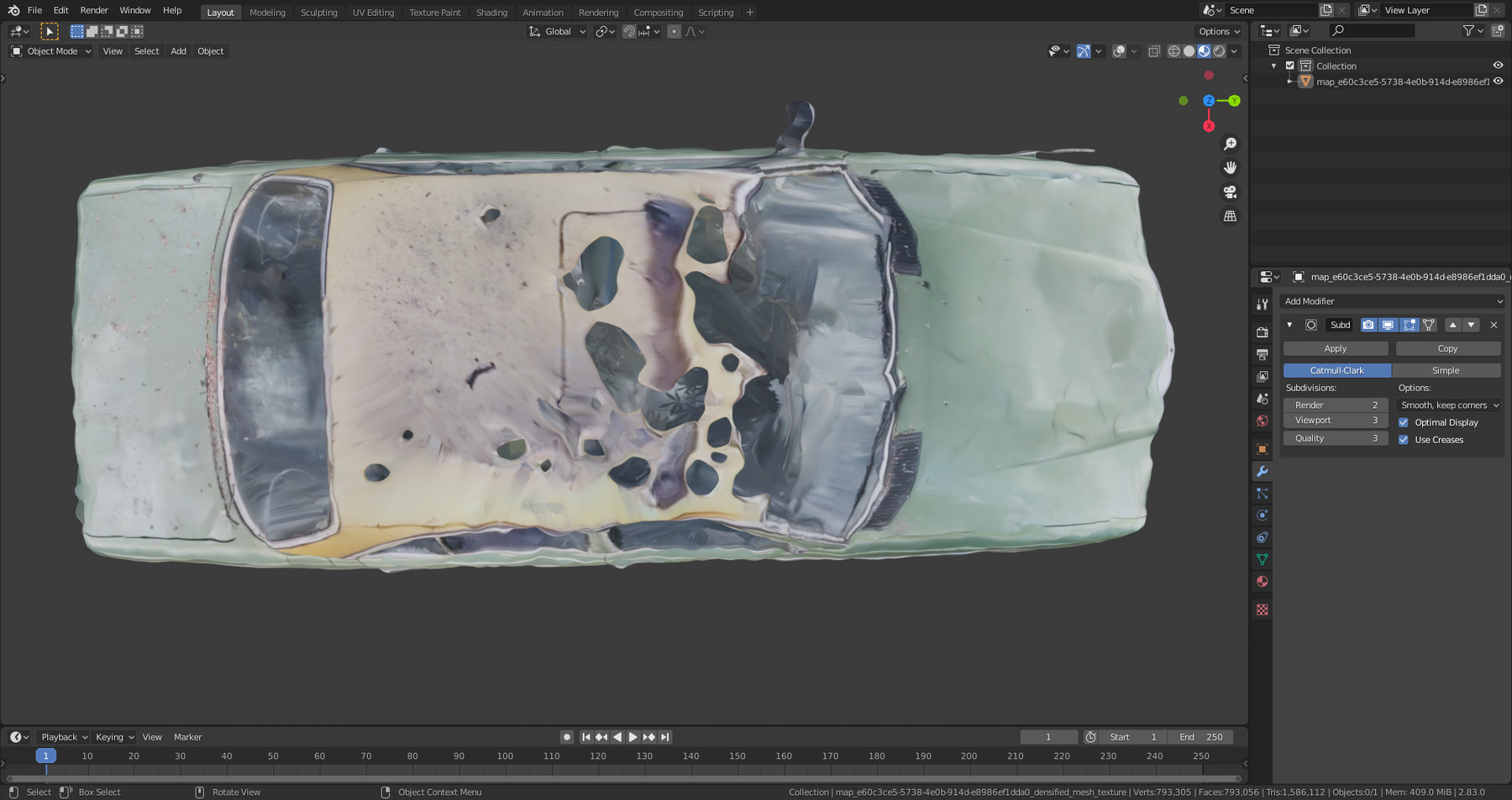 ArtStation - Abandoned car photoscanned with 8k texture LOW-POLY and ...