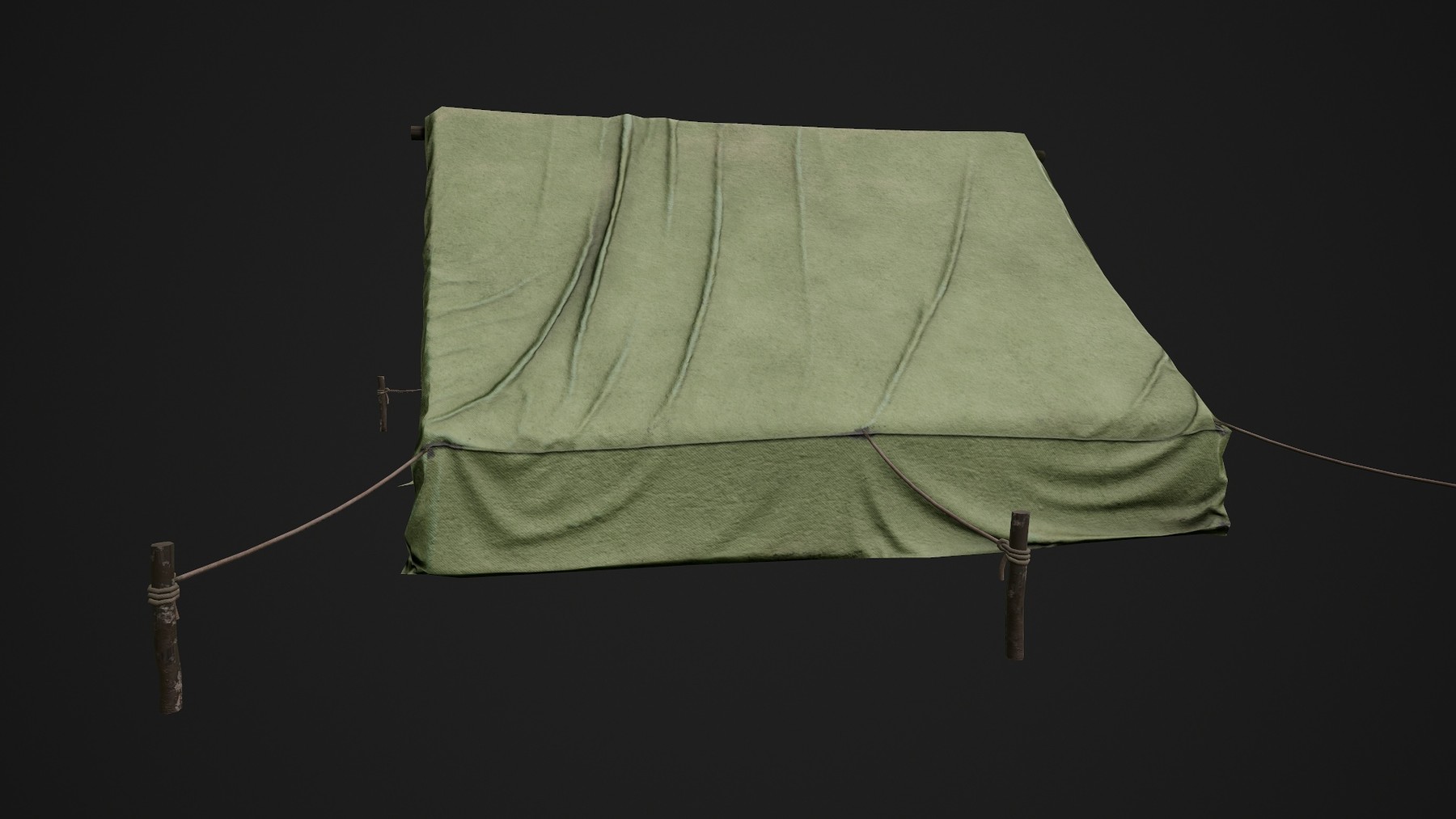 ArtStation - Military Camp Tent Low-poly PBR | Game Assets