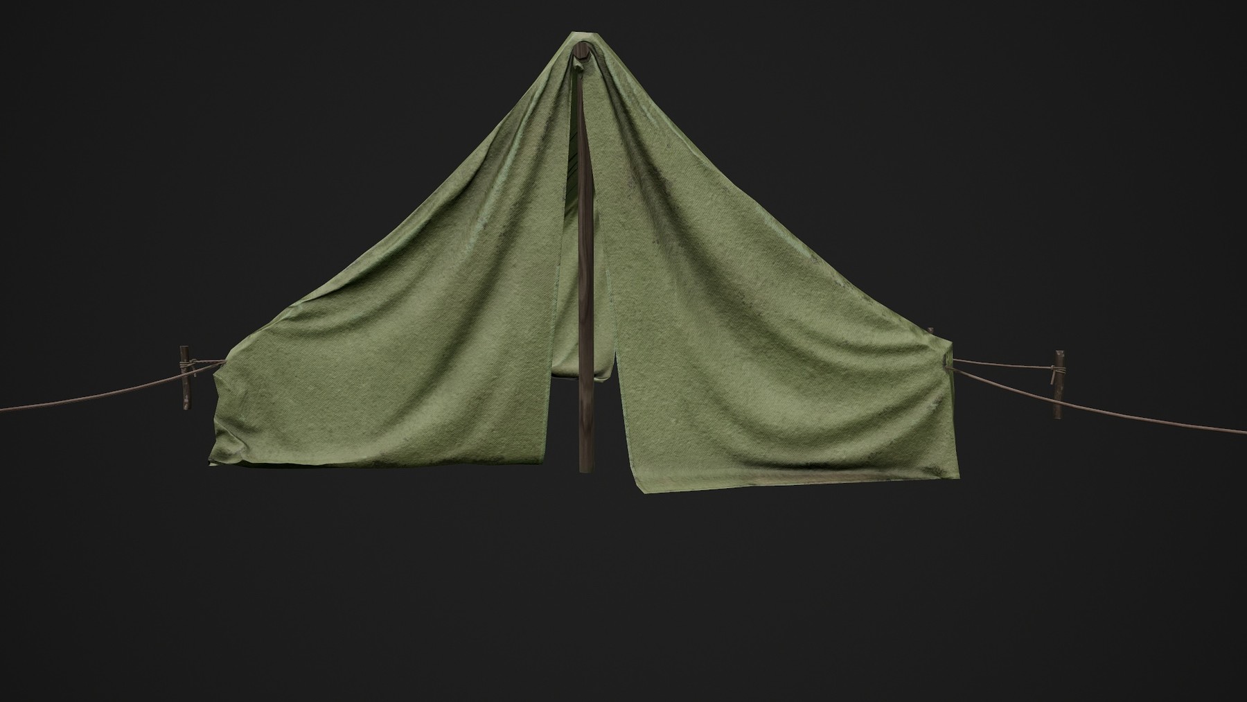 ArtStation - Military Camp Tent Low-poly PBR | Game Assets