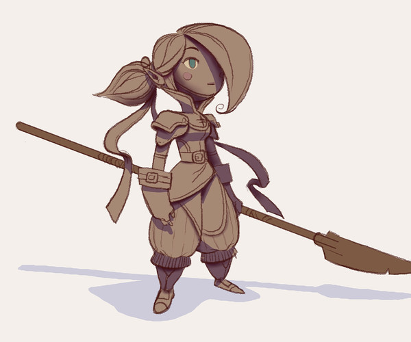 ArtStation - Lancer Character Concept Process Video and .psd | Tutorials