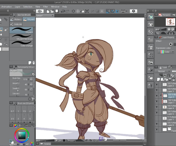 ArtStation - Lancer Character Concept Process Video and .psd | Tutorials