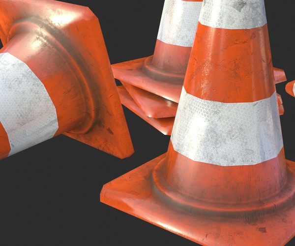 ArtStation - Traffic Cone Assets 01 | Game Assets