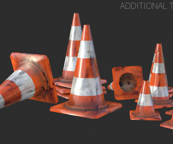 ArtStation - Traffic Cone Assets 01 | Game Assets