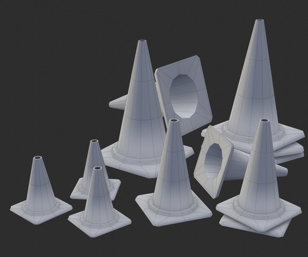 ArtStation - Traffic Cone Assets 01 | Game Assets