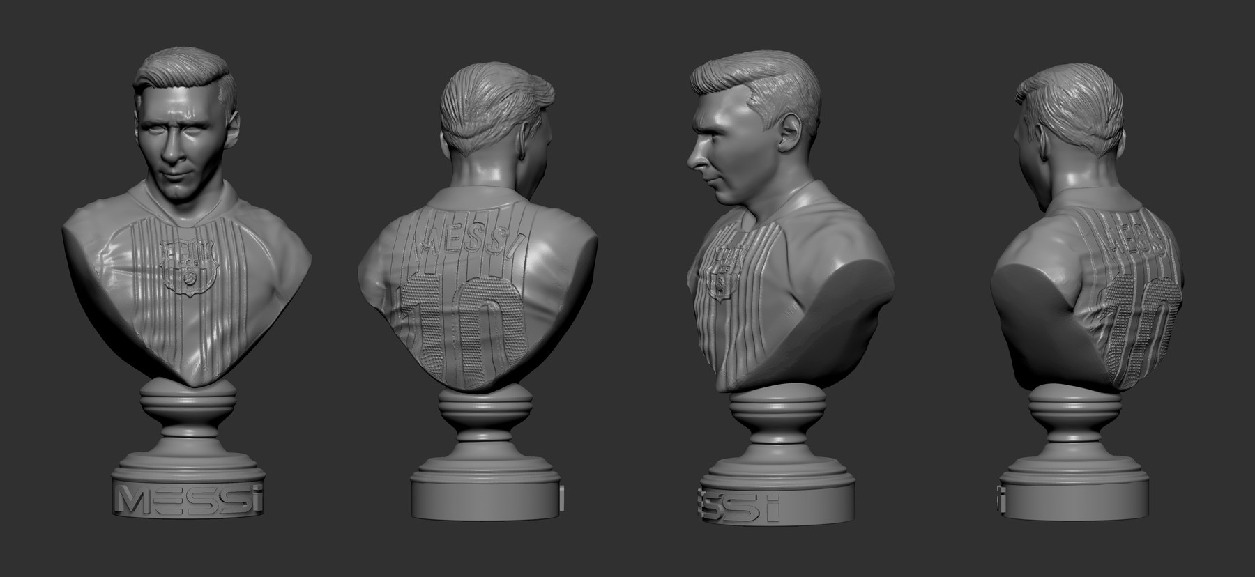 ArtStation - messi bust STL | Resources