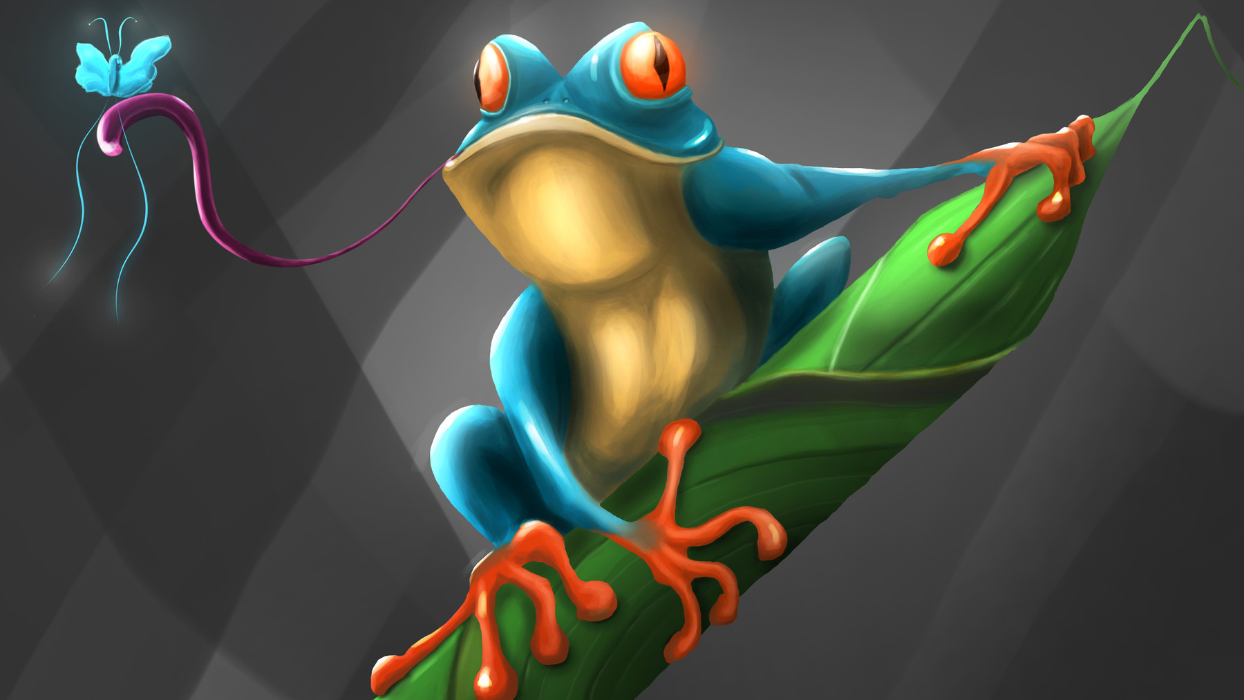 ArtStation - Frog on a night hunt. | Artworks