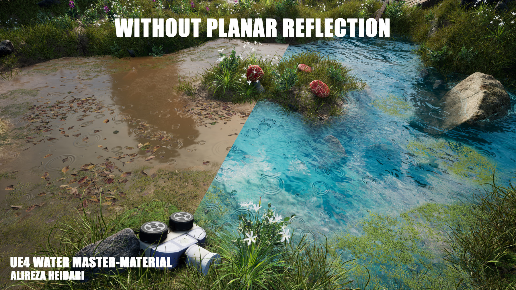 ArtStation - UE4 Customizable Water Master-Material (Vertex Paintable ...