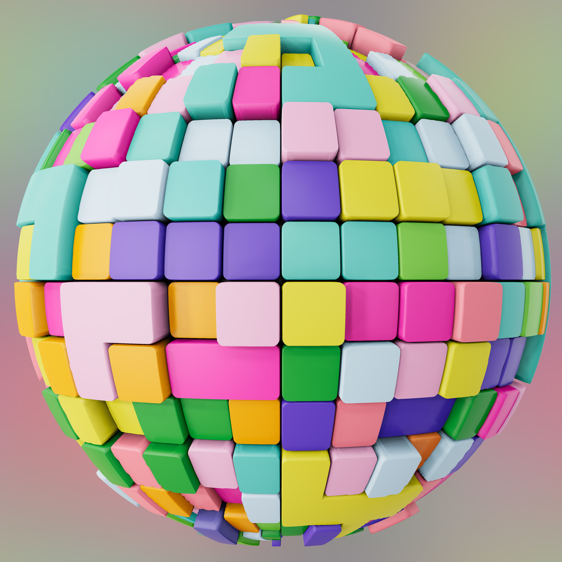 ArtStation - Procedural Tetris Patterned Wall | Game Assets