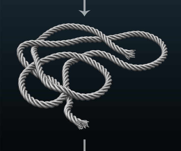 ArtStation - 3 Rope Curve Brushes + 1 Rope assets IMM Brush | Brushes