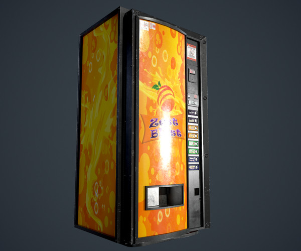 ArtStation - Vending Machines + Food & Drink - Prop Pack | Game Assets