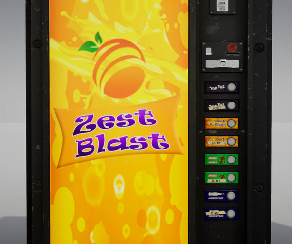 ArtStation - Vending Machines + Food & Drink - Prop Pack | Game Assets