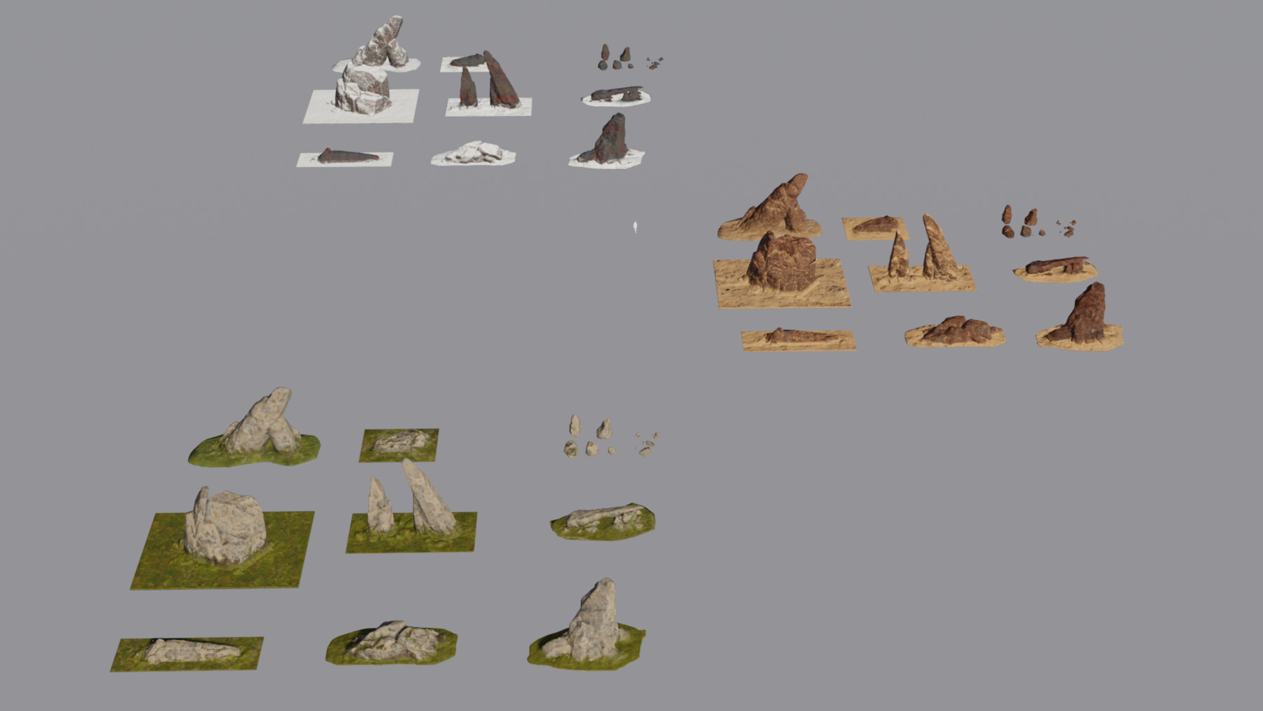 ArtStation - Rock 3D Kit Set - 9 Different Materials | Resources